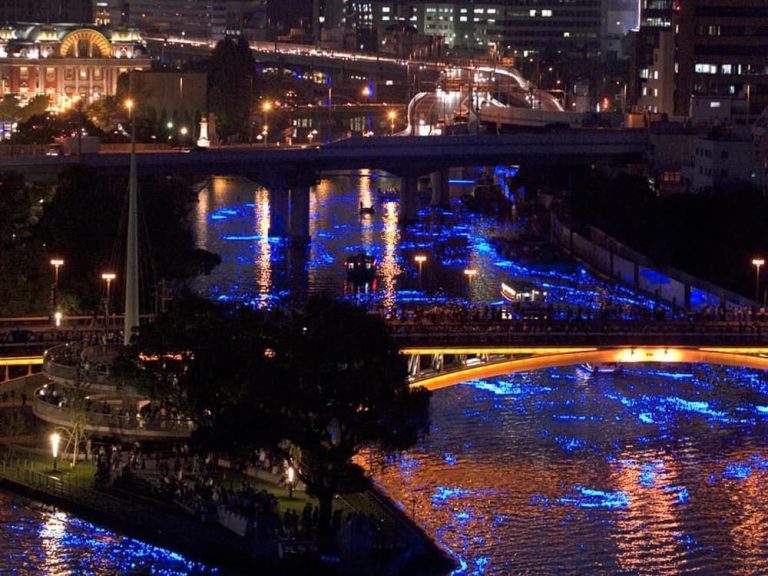 Osaka Celebrates Star Festival with River of 40,000 LED Lights Evoking ...