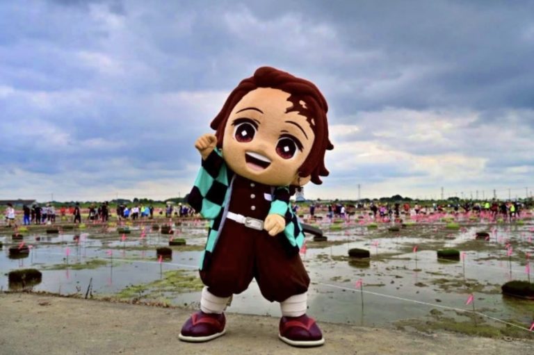 Tanjiro Emerges in the Fields as Gyoda Unveils 2025 Rice Paddy Art ...